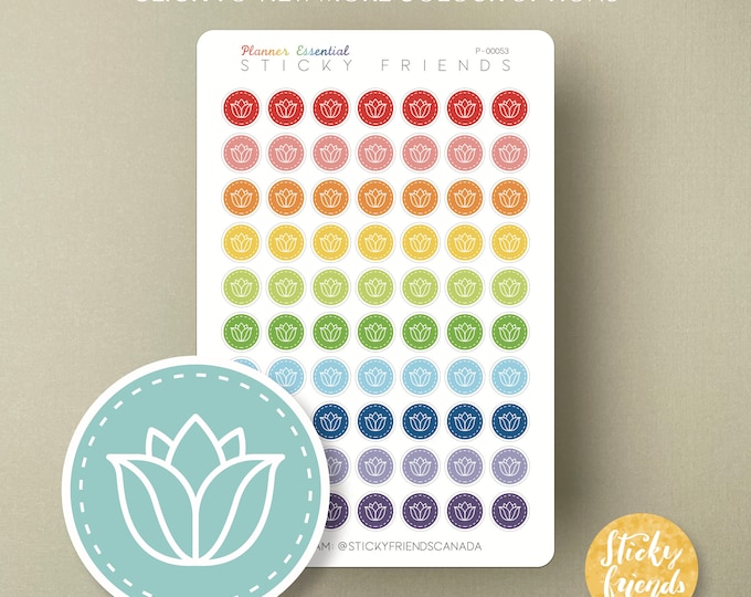 YOGA POSE Sticker Sheet // Aesthetic Cute Good Vibe Exercise Zen ...