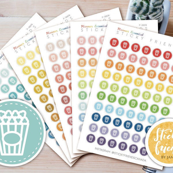 Movie Sticker Sheet - Etsy