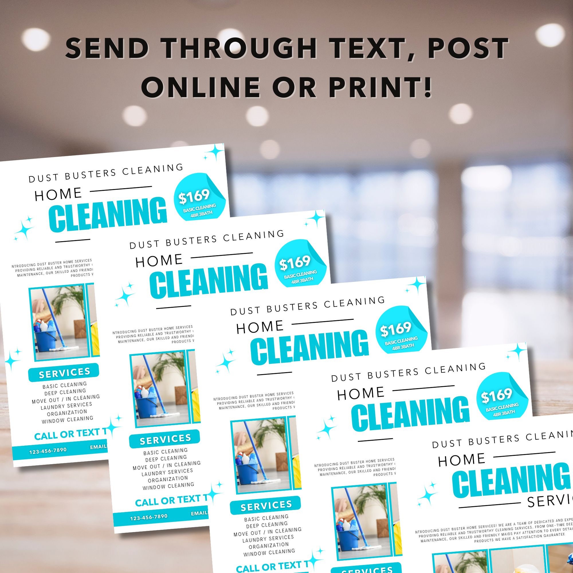 Home Cleaning Service Flyer, Maid Service Flyer, Cleaning Business ...