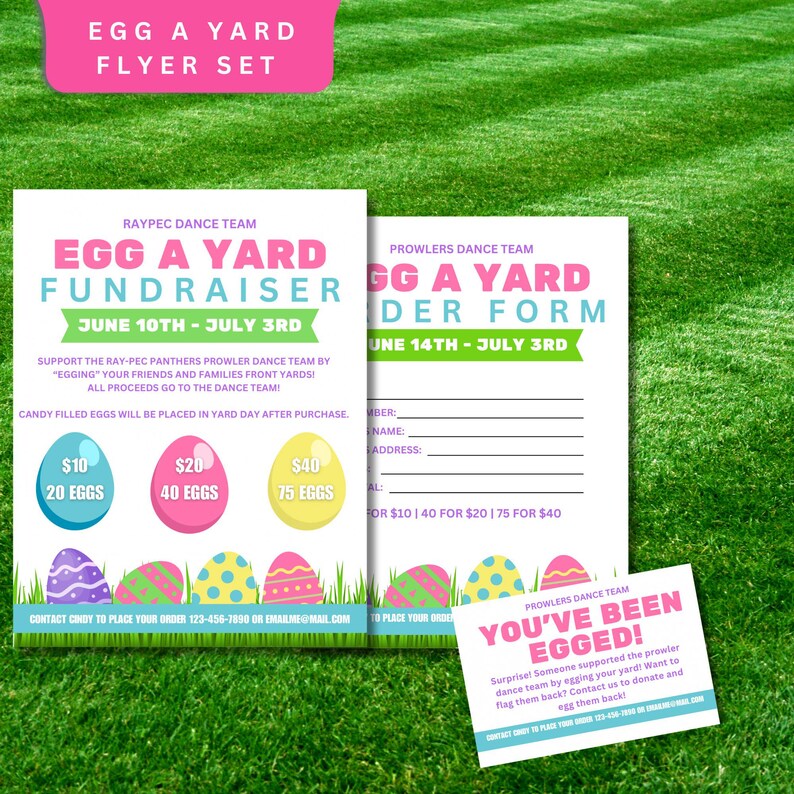 Egg My Yard Fundraiser, You’ve Been Egged, Egg Your Yard, Easter ...