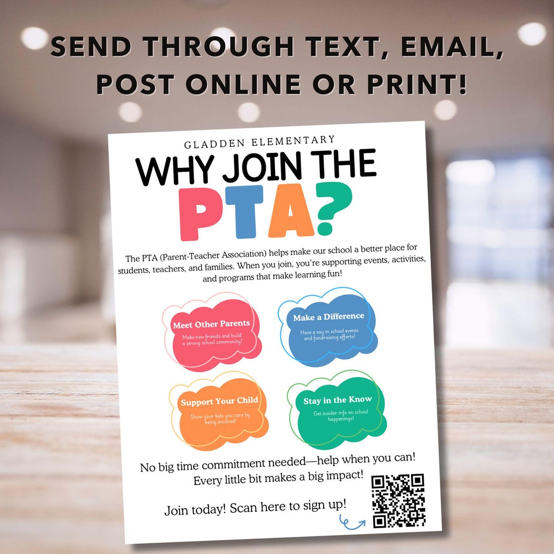 Join the PTA School Flyer, PTO Sign up Sheet, PTA Flyer, Pta Sign up ...