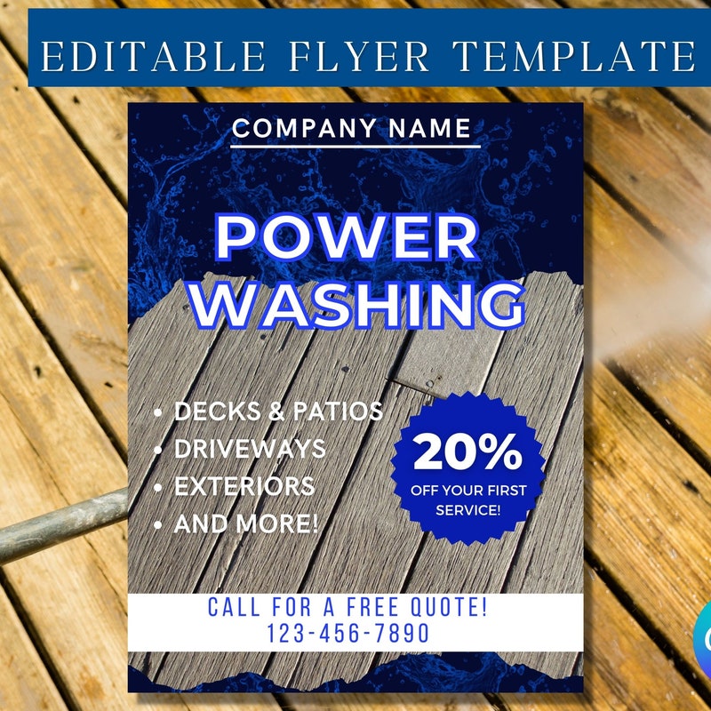 Pressure Washing Flyer - Etsy