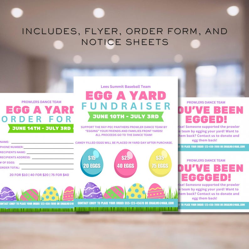 Egg My Yard Fundraiser, You’ve Been Egged, Egg Your Yard, Easter ...