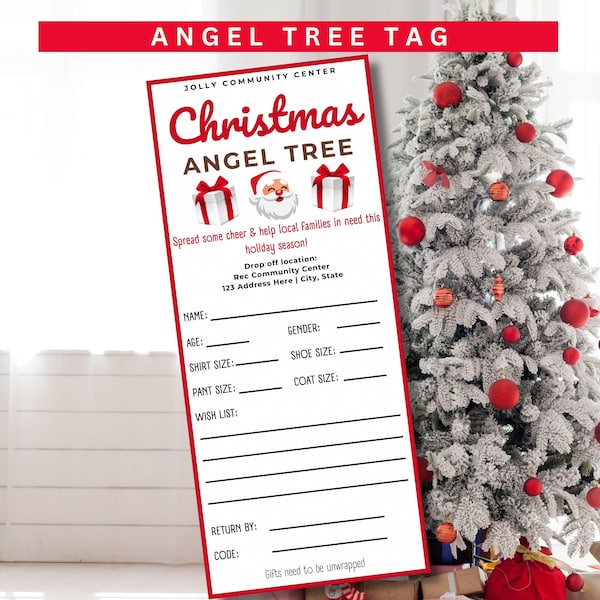 Angel Tree Tags - Etsy