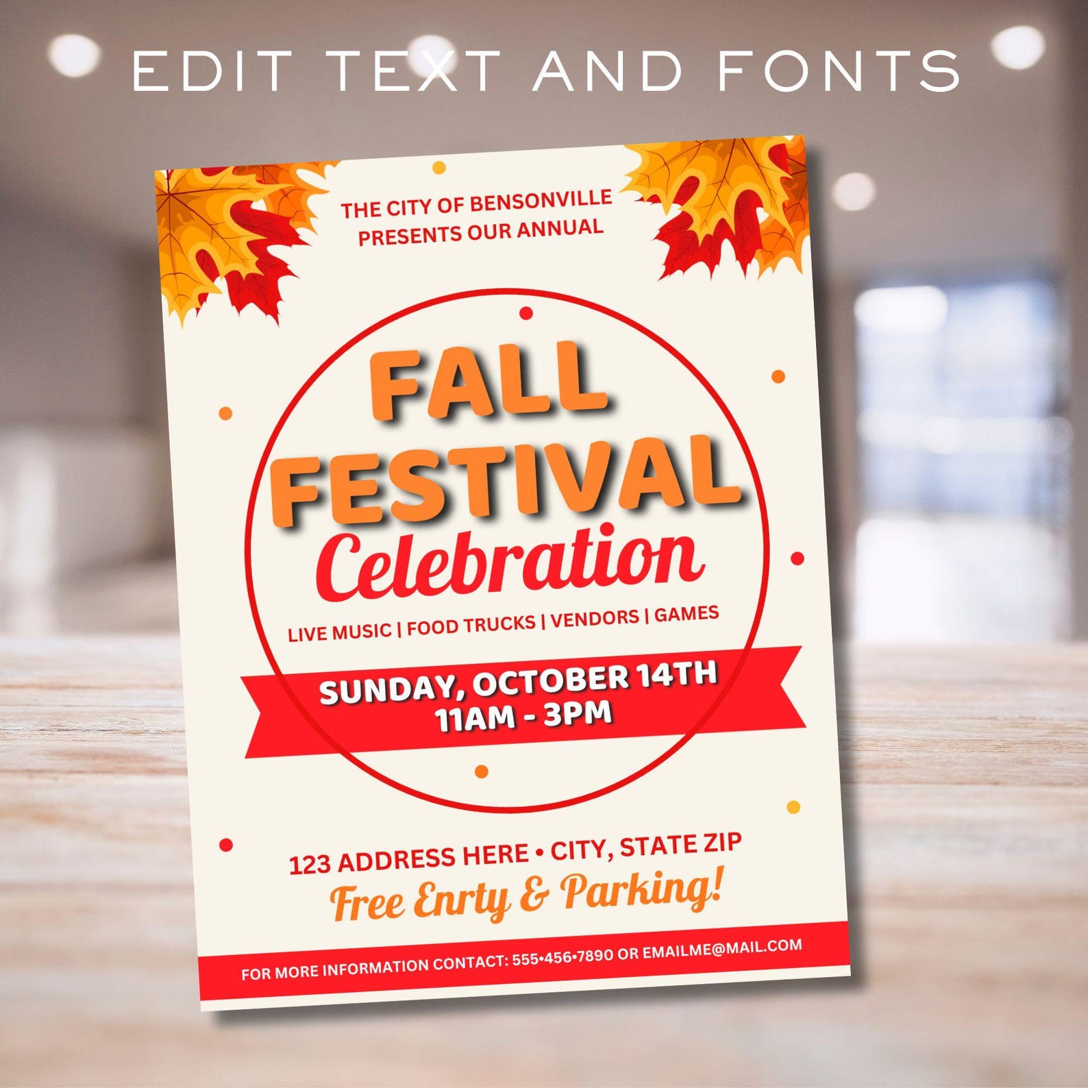 Fall Festival Flyer, Fall Festival Event, Fall Flyer, Fall Fest Flyer ...