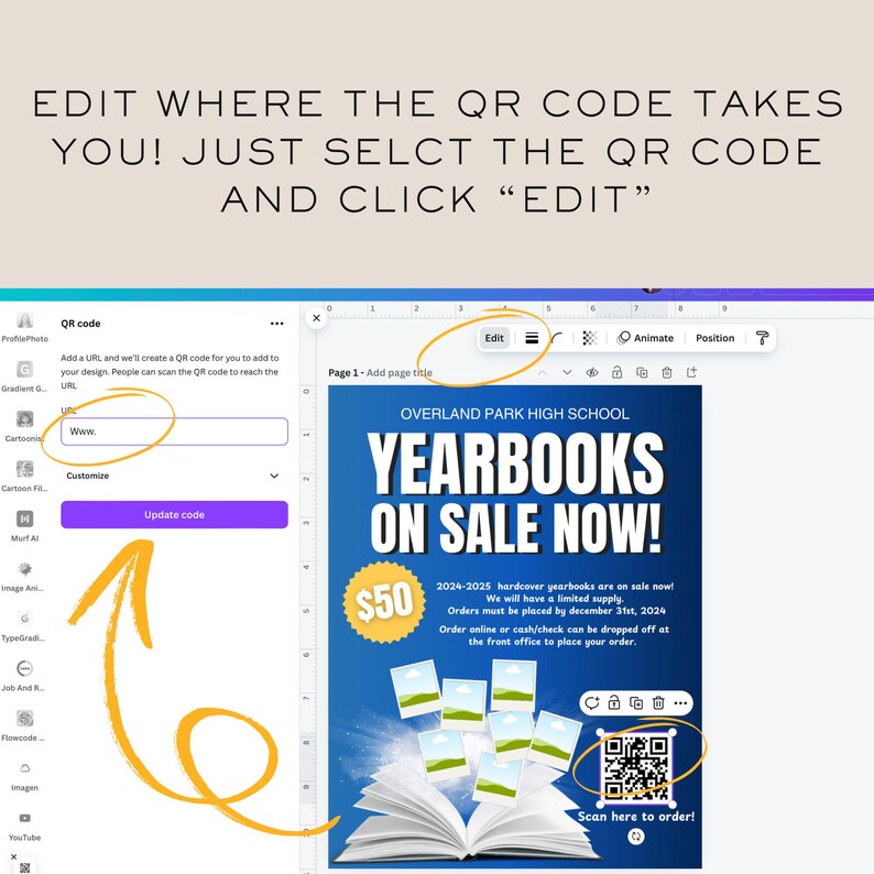 Yearbook Sale Flyer, Yearbook Order Form, Yearbook Books on Sale Flyer ...