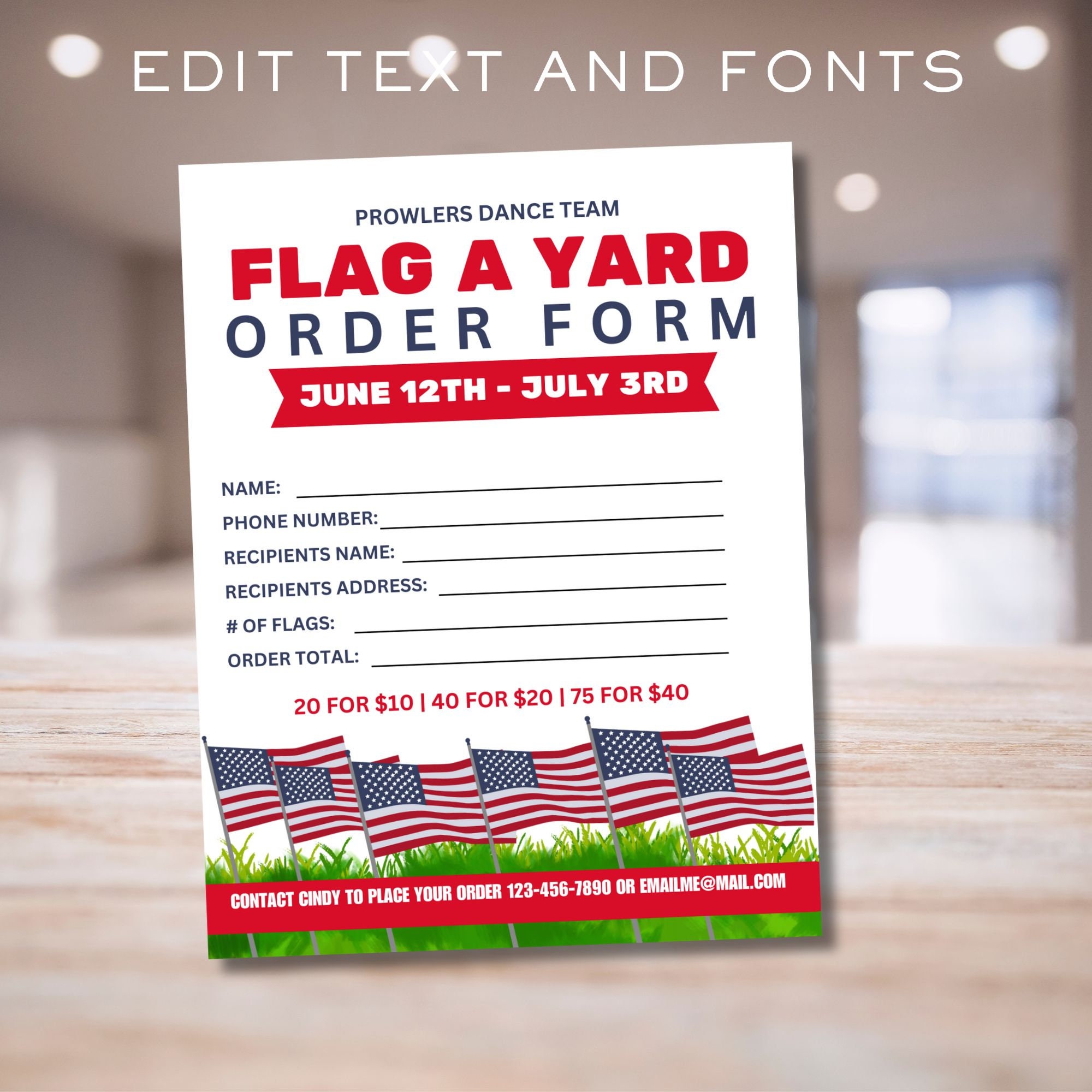 Flag My Yard Fundraiser, You’ve Been Flagged, Flag Your Yard ...