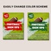Editable Flyer, Football Flyer, Football Sign up Flyer, Canva Flyer ...
