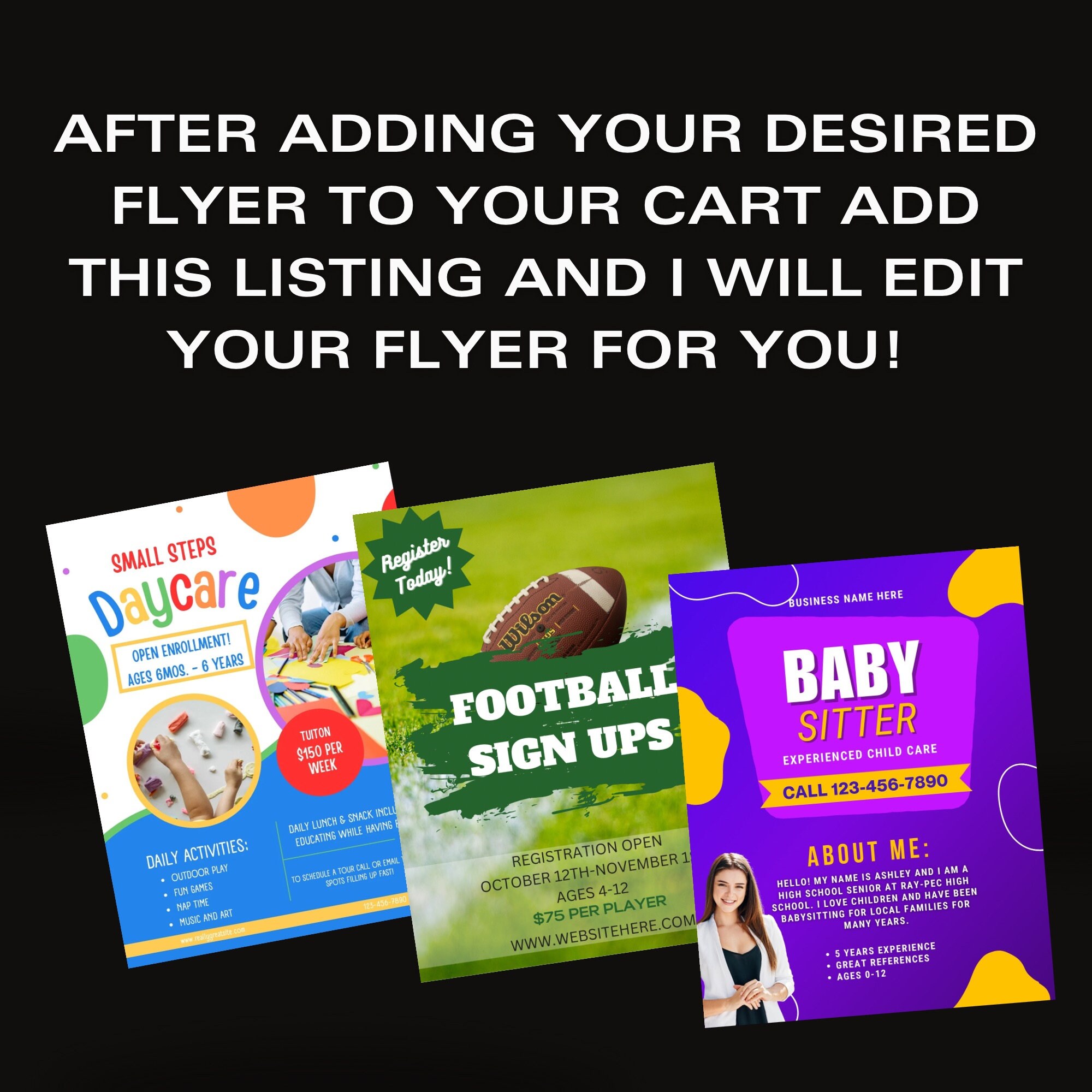 Edit My Template for Me, Edit My Flyer - Etsy