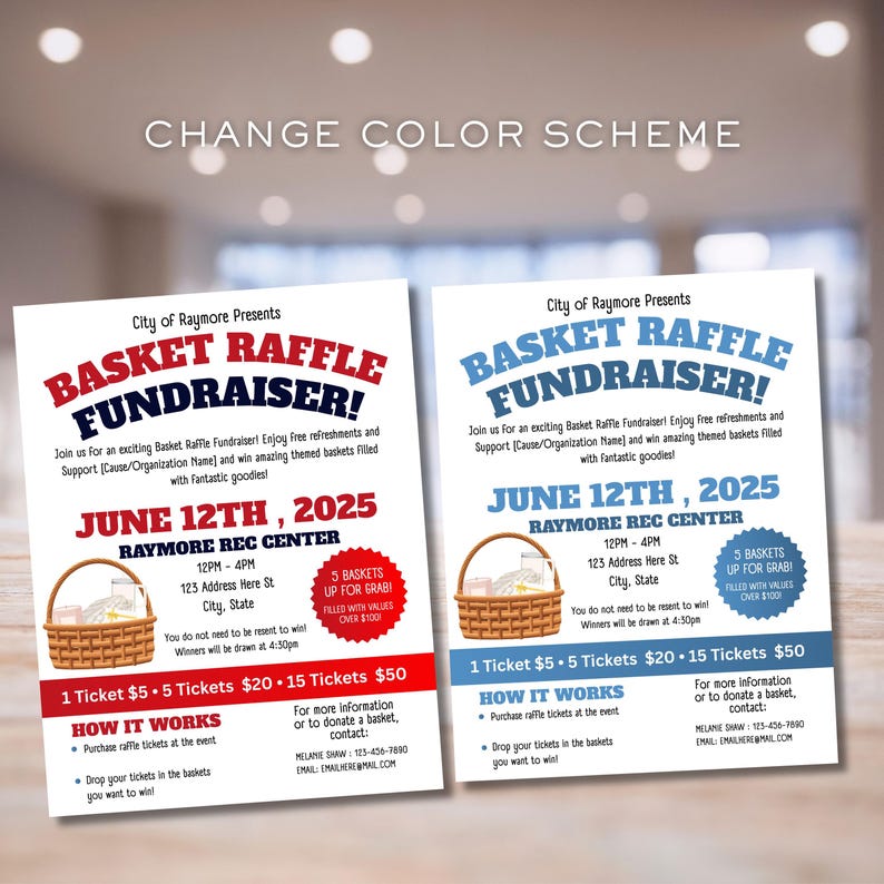 Basket Raffle Fundraiser Flyer, Raffle Event, Raffle Flyer, Fundraiser ...