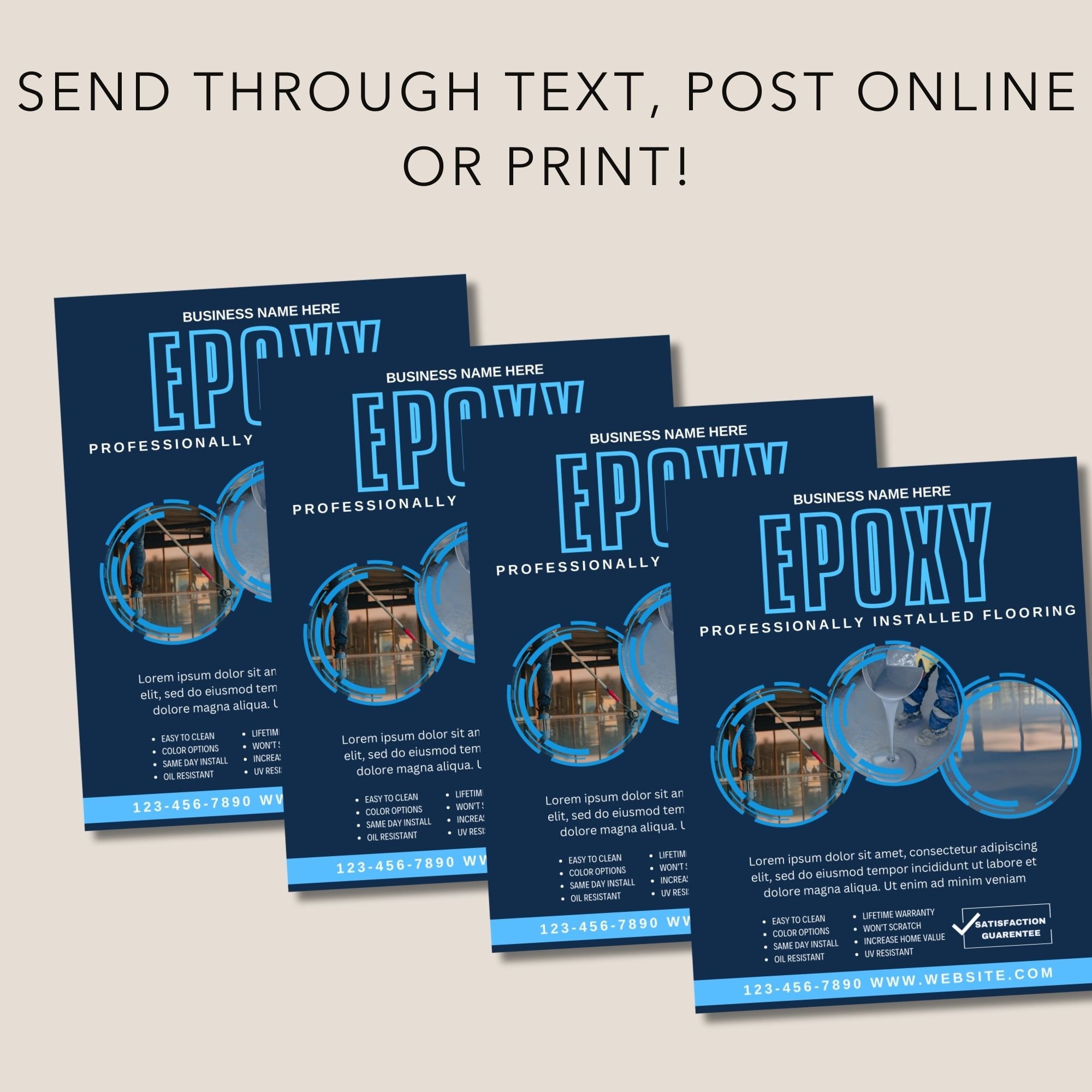 Epoxy Flooring Flyer, Epoxy Flyer, Epoxy Business Flyer, Epoxy ...