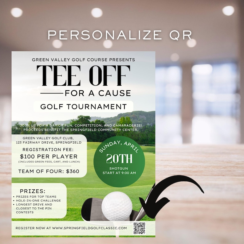 Editable Golf Tournament Flyer, Golf Flyer, Gold Lessons Flyer, Golf ...