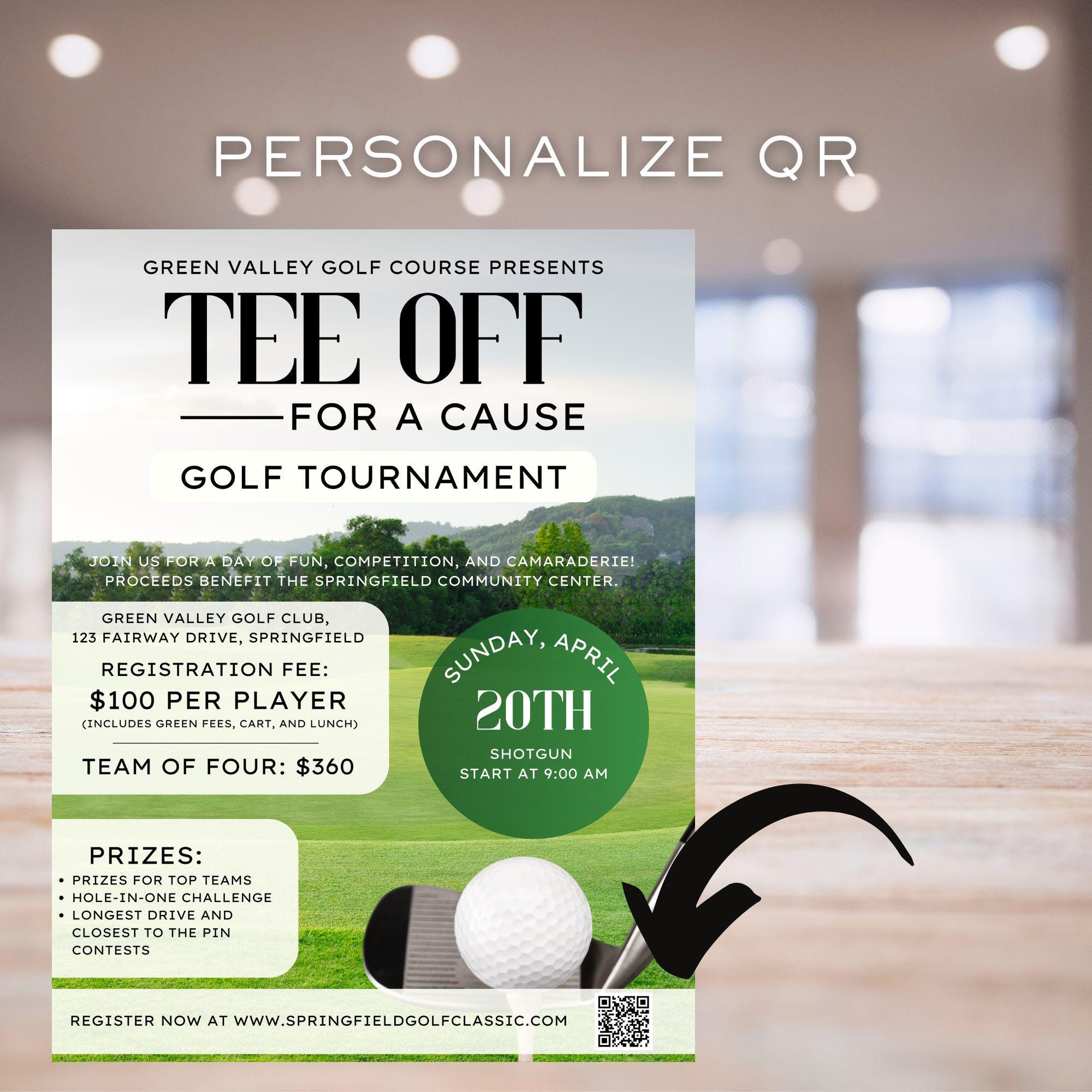 Editable Golf Tournament Flyer, Golf Flyer, Gold Lessons Flyer, Golf ...