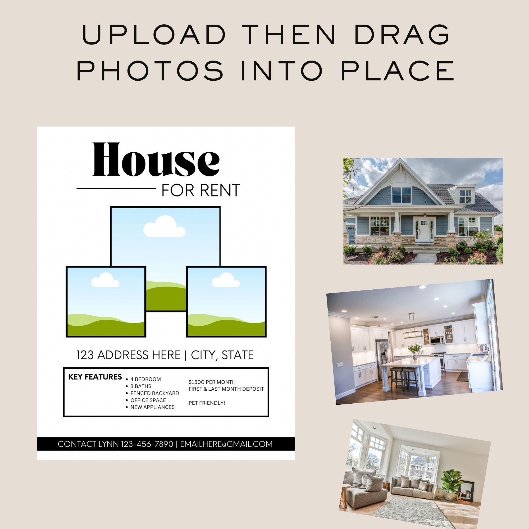 House for Rent Flyer, for Rent Flyer, House for Rent Advertisement ...