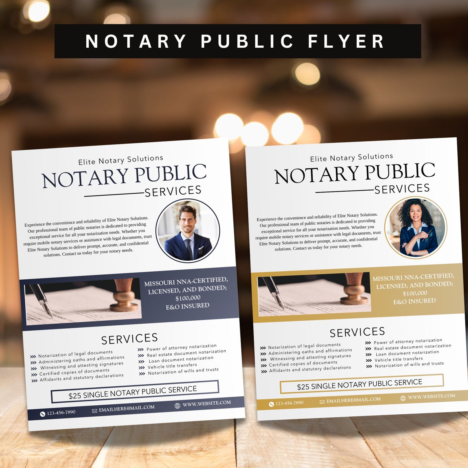 EDITABLE Notary Flyer Template, Notary Flyer, Notary Service Flyer ...
