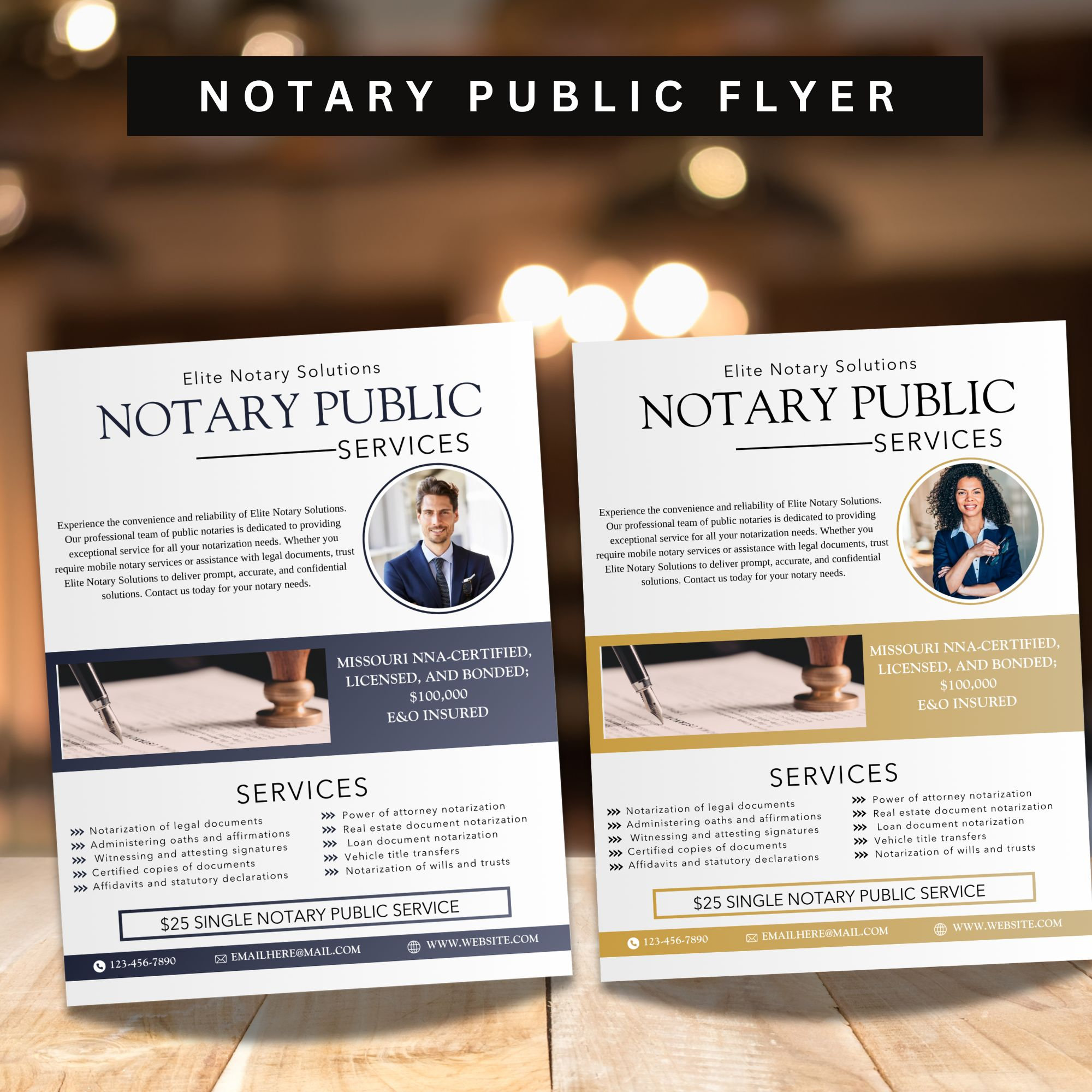 EDITABLE Notary Flyer Template, Notary Flyer, Notary Service Flyer ...
