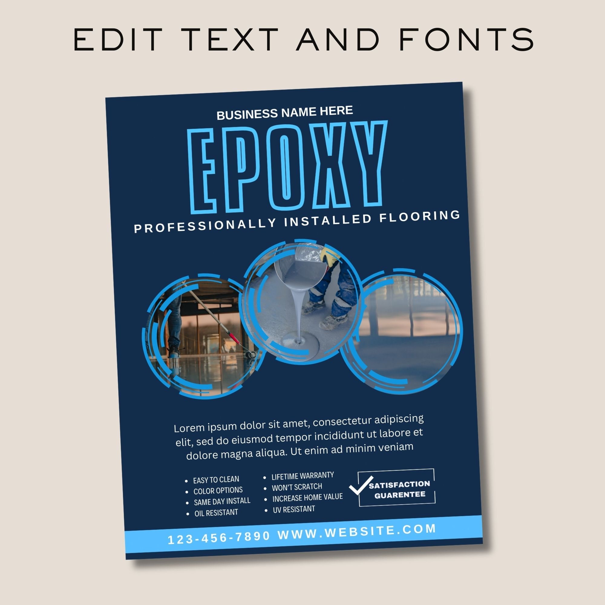 Epoxy Flooring Flyer, Epoxy Flyer, Epoxy Business Flyer, Epoxy ...