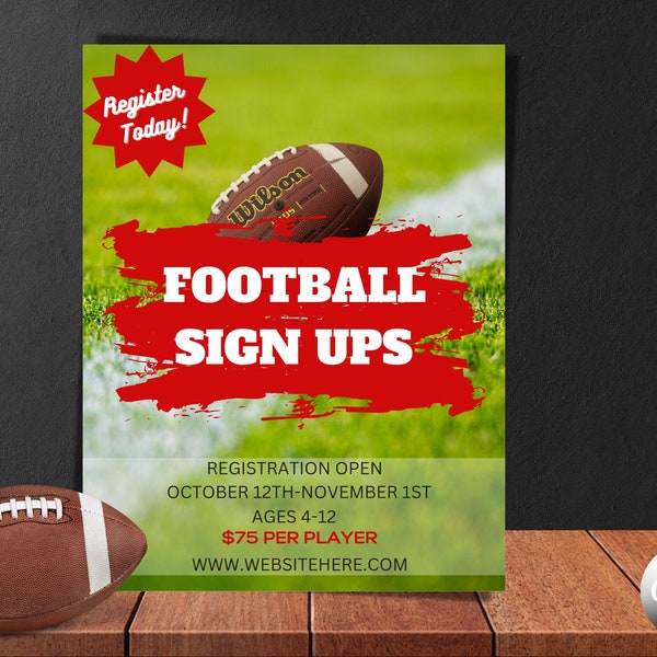 Football Sign - Etsy