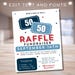 50 50 Raffle Fundraiser Flyer, Raffle Event, Raffle Flyer, Fundraiser ...