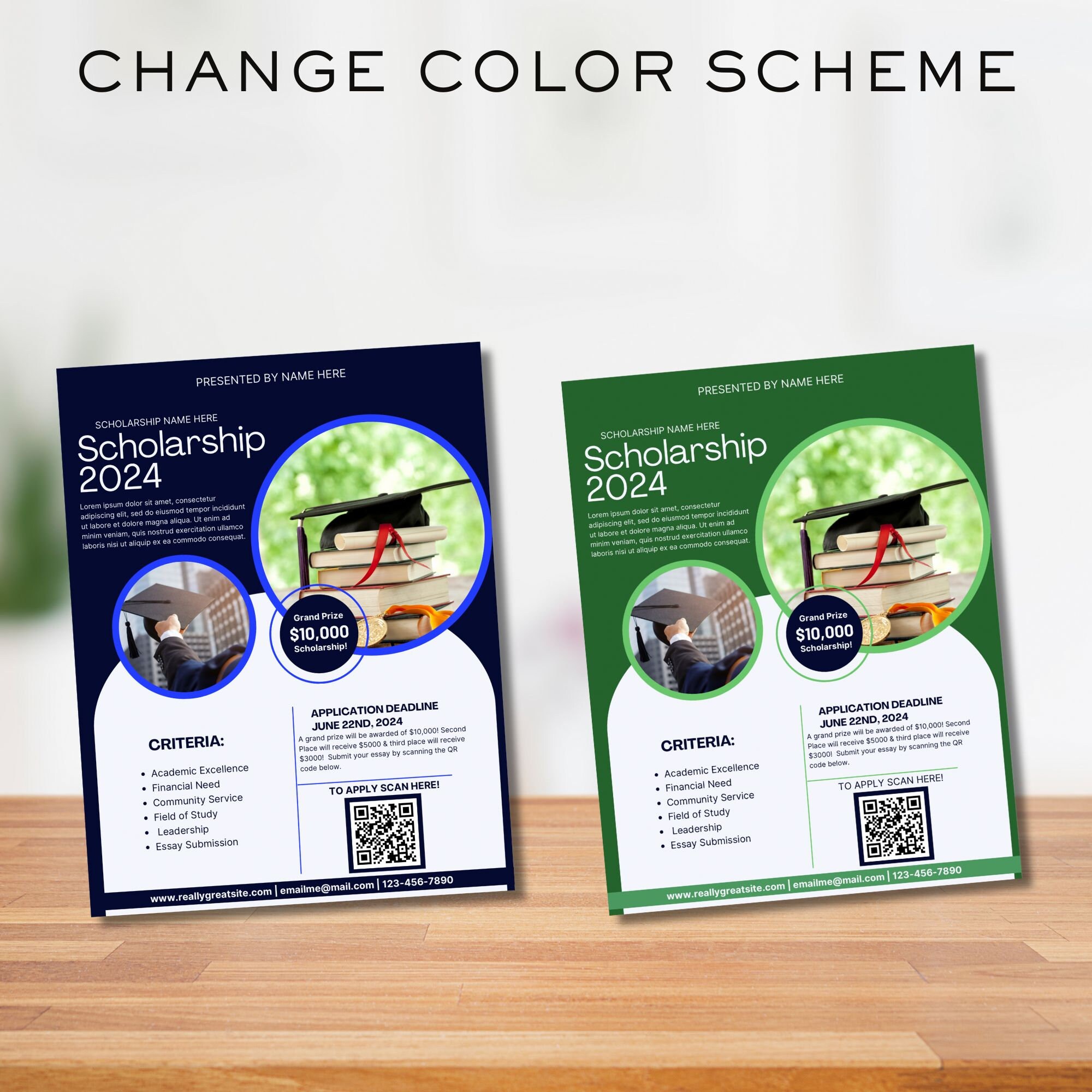 Scholarship Flyer Template, Scholarship Advertisement, College Flyer ...