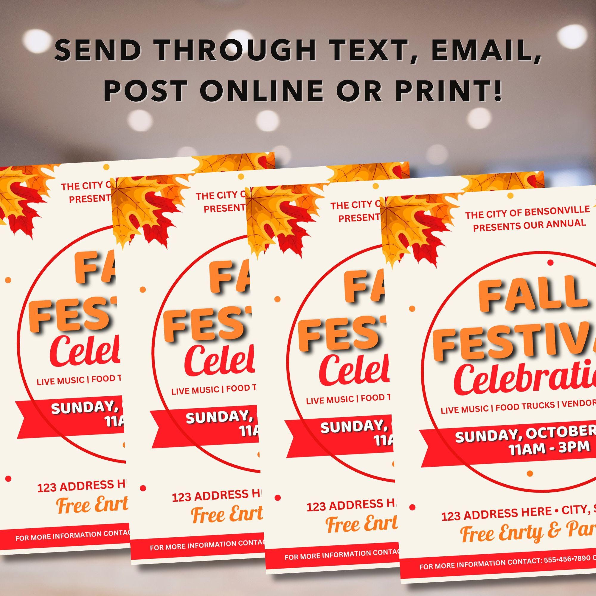 Fall Festival Flyer, Fall Festival Event, Fall Flyer, Fall Fest Flyer ...
