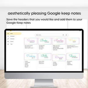 Google Keep Header Templates, Header Templates, Notes Headers, Custom ...