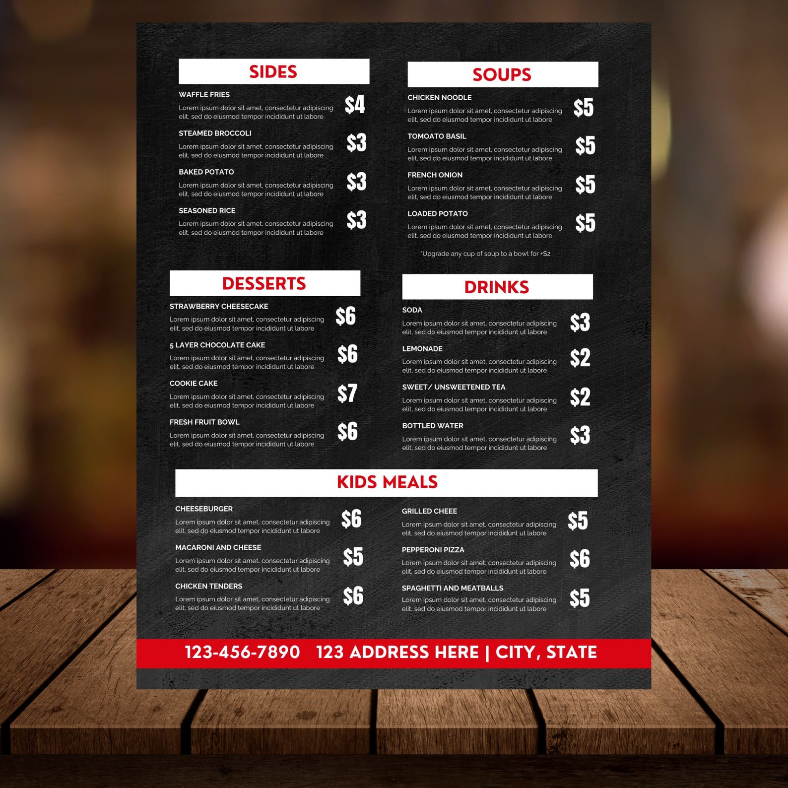 Restaurant Menu Template, Menu Template, Business Menu, Food Menu ...