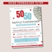 50 50 Raffle Fundraiser Flyer, Raffle Event, Raffle Flyer, Fundraiser ...