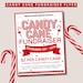 Editable Candy Cane Flyer, Candy Cane Fundraiser Flyer, Candy Cane ...