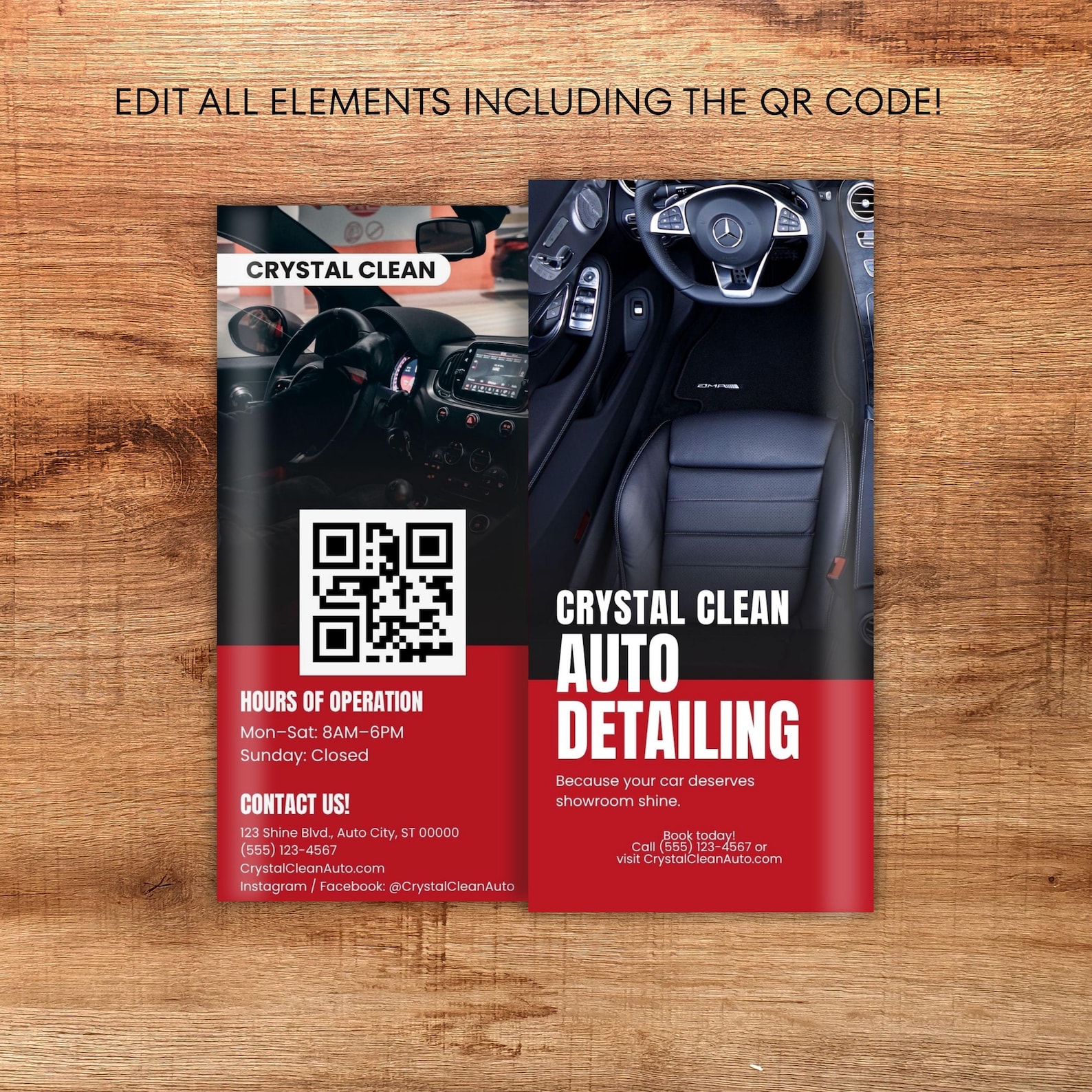 Tri-fold Brochure Auto Detailing, Auto Detail Brochure, Car Detail ...