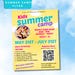 Editable Kids Summer Camp Flyer: Colorful Printable Canva Template ...