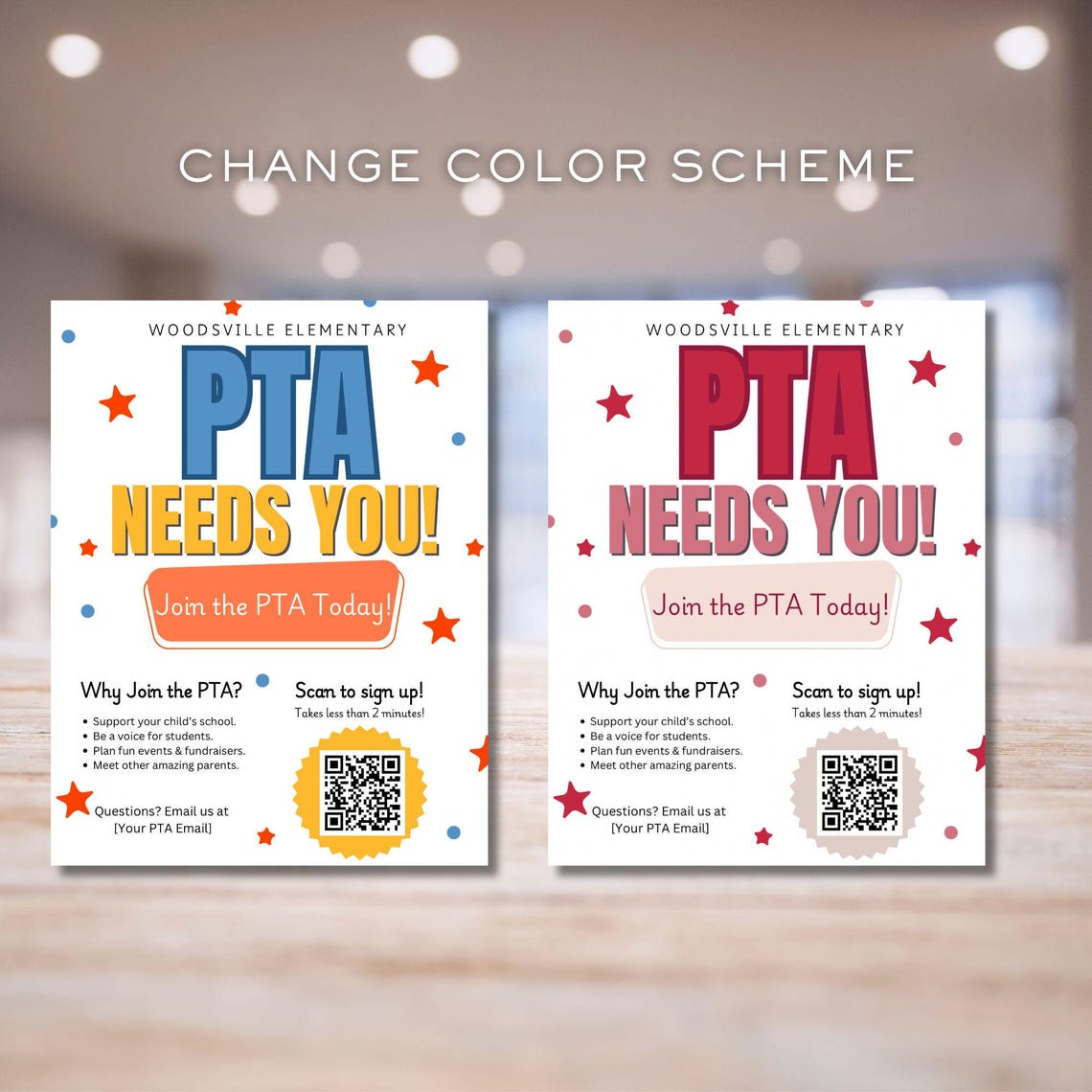 PTO School Flyer, PTO Sign up Sheet, PTA Flyer, Pta Sign up Flyer ...
