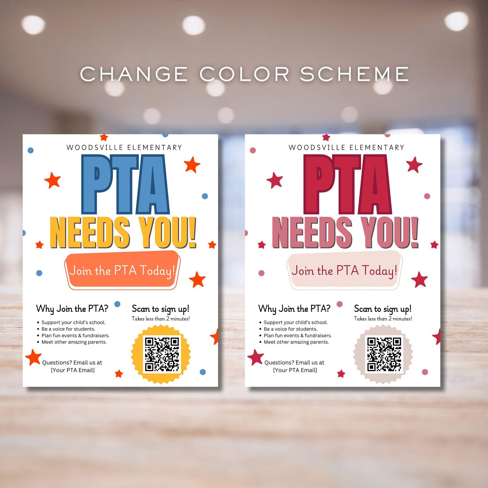PTO School Flyer, PTO Sign up Sheet, PTA Flyer, Pta Sign up Flyer ...