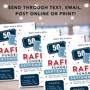 50 50 Raffle Fundraiser Flyer, Raffle Event, Raffle Flyer, Fundraiser ...