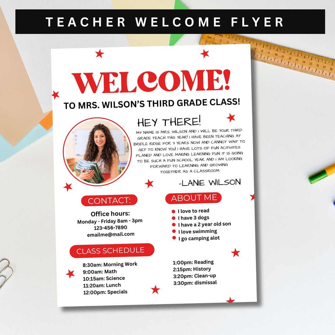 Teacher, Welcome Letter, Teacher, Newsletter, Back to School Newsletter ...