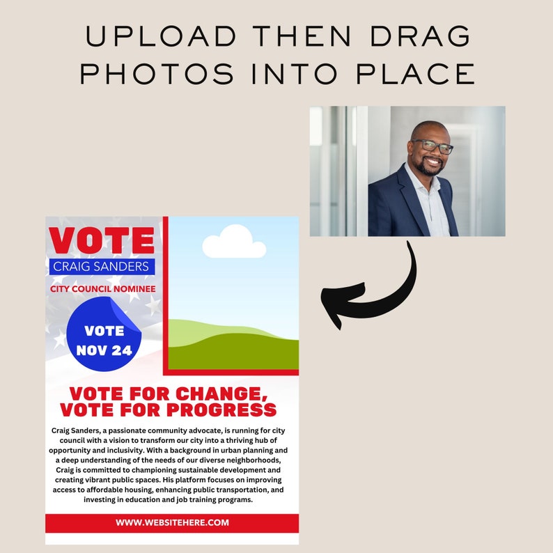 Editable Campaign Flyer, Flyer Template, Vote Flyer, Vote Advertisement ...