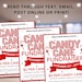 Editable Candy Cane Flyer, Candy Cane Fundraiser Flyer, Candy Cane ...