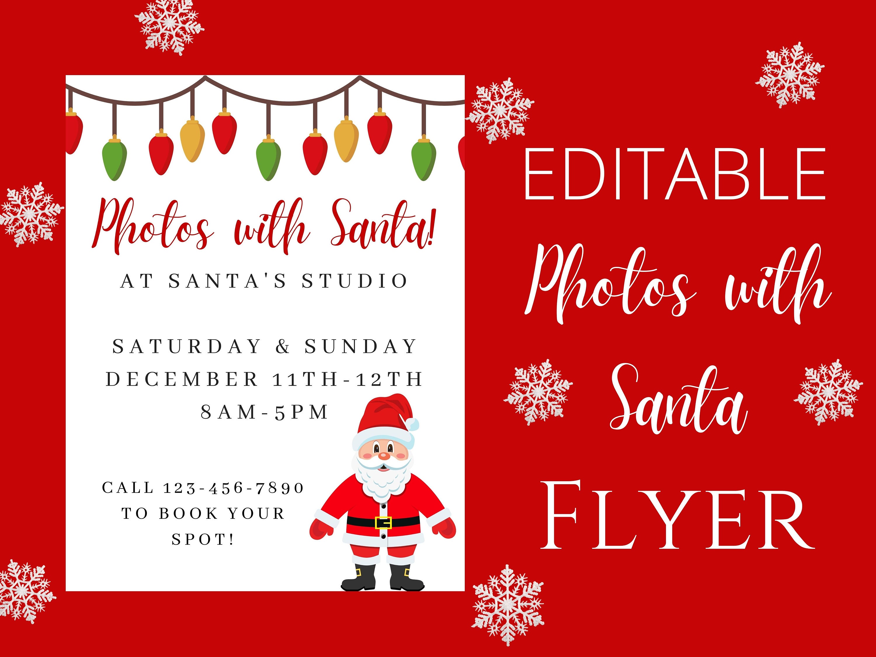 Blank Christmas Flyer Template