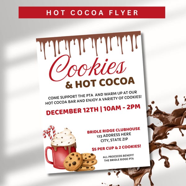 Hot Cocoa Flyer - Etsy