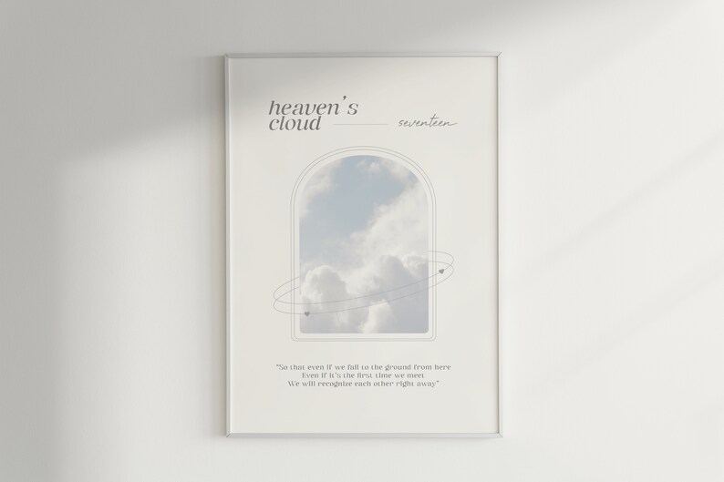 Seventeen Heaven's Cloud Poster Kpop Digital Print - Etsy