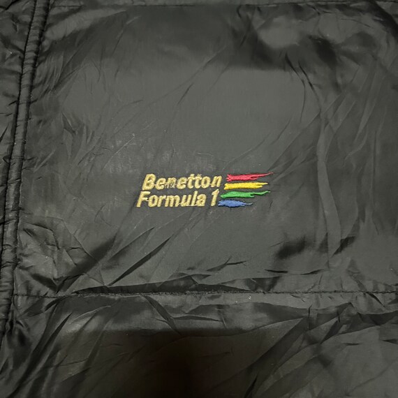 Vintage Benetton Formula 1 Racing Puffer Jacket - Gem