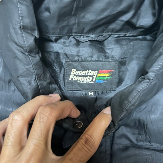 Vintage Benetton Formula 1 Racing Puffer Jacket - Gem