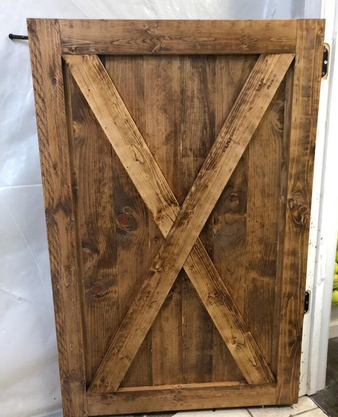 Custom Reclaimed Wood Half Door Gate Rustic, Handcrafted, Stained, Baby ...