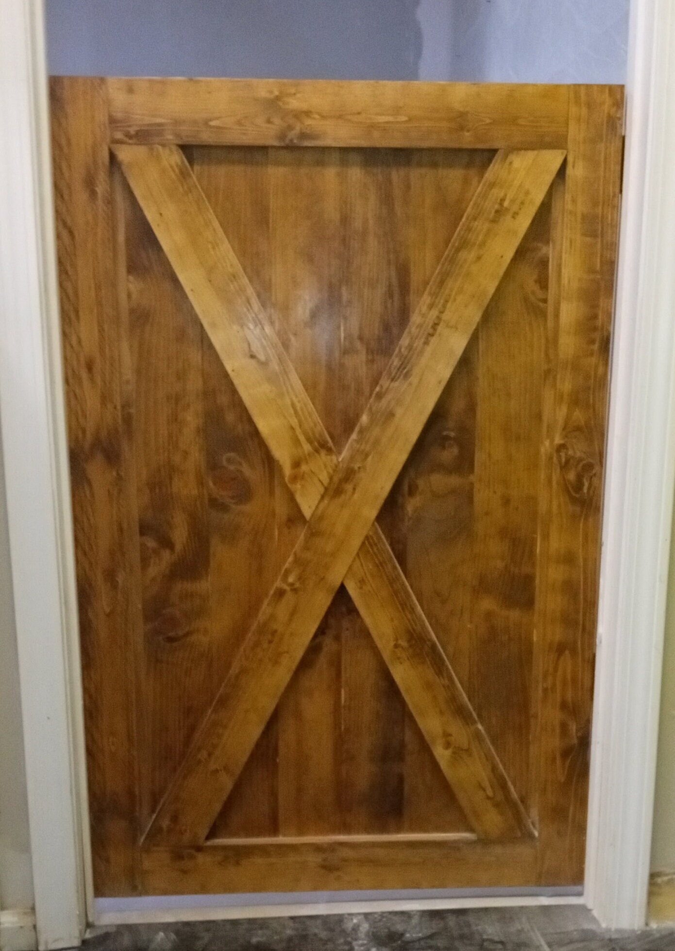 Custom Reclaimed Wood Half Door Gate Rustic, Handcrafted, Stained, Baby ...