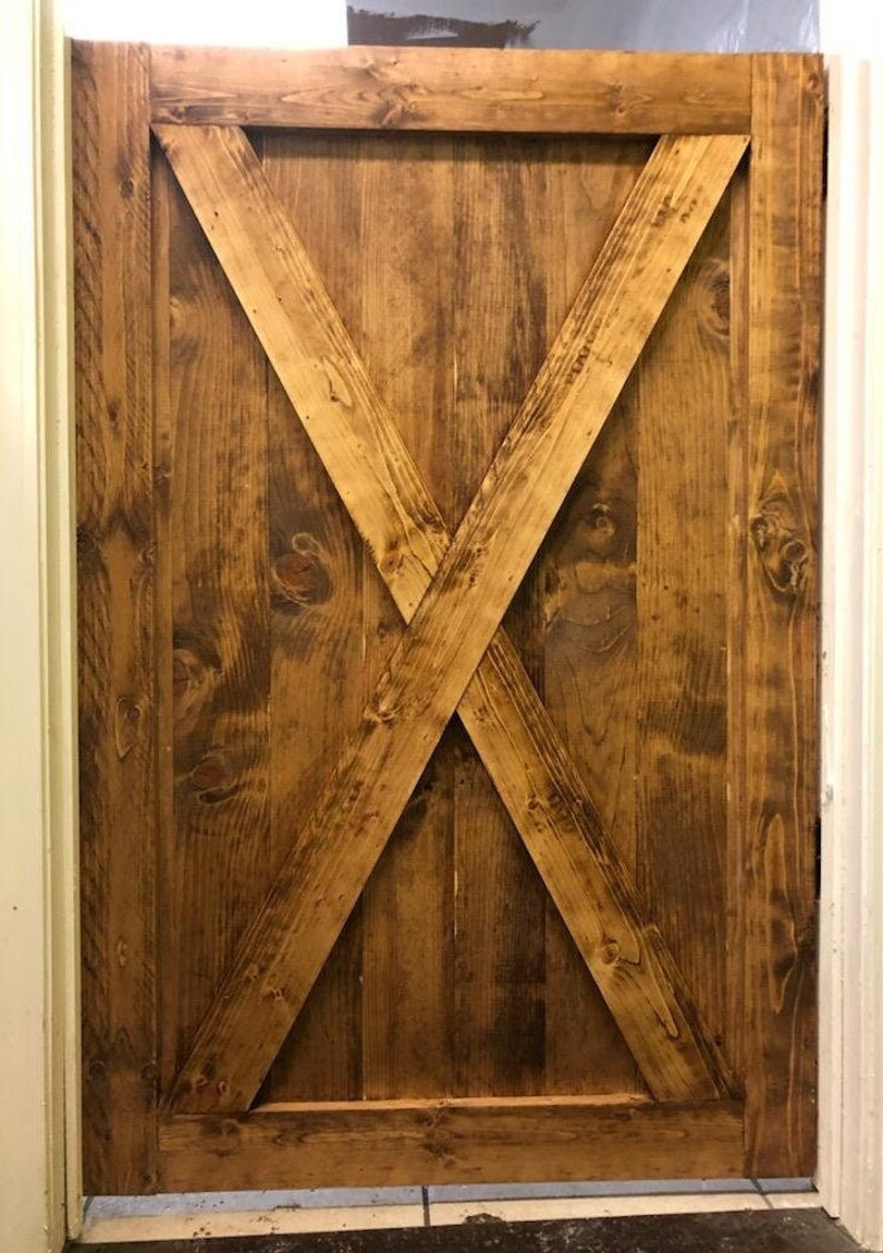 Custom Reclaimed Wood Half Door Gate Rustic, Handcrafted, Stained, Baby ...