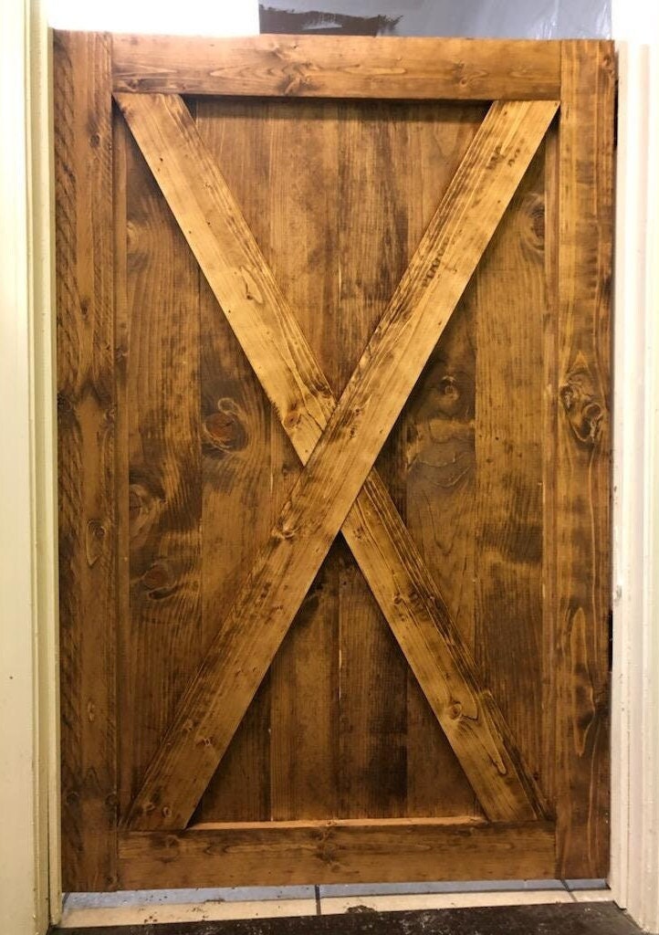 Custom Reclaimed Wood Half Door Gate Rustic, Handcrafted, Stained, Baby ...
