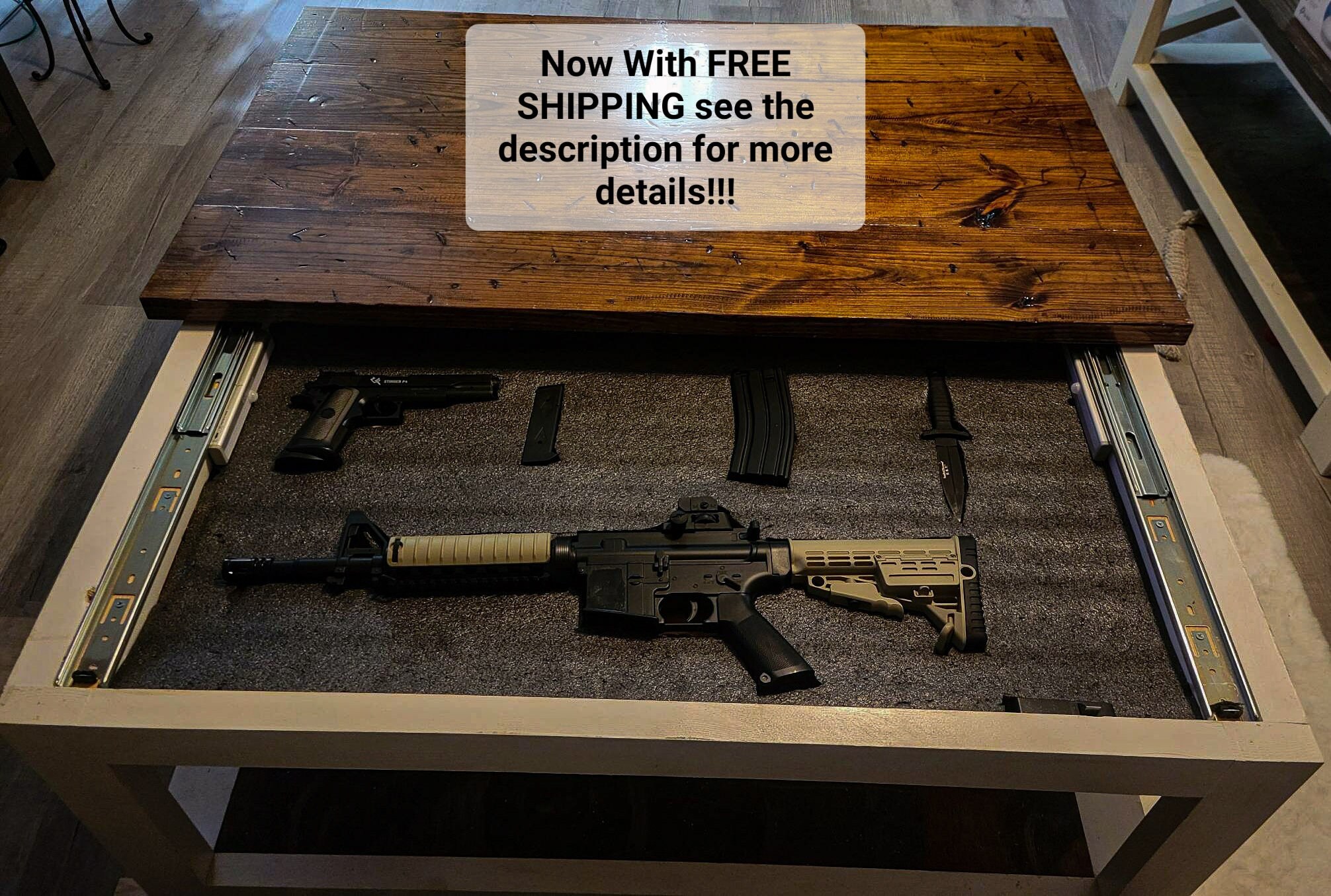 Hidden Gun Storage Bed