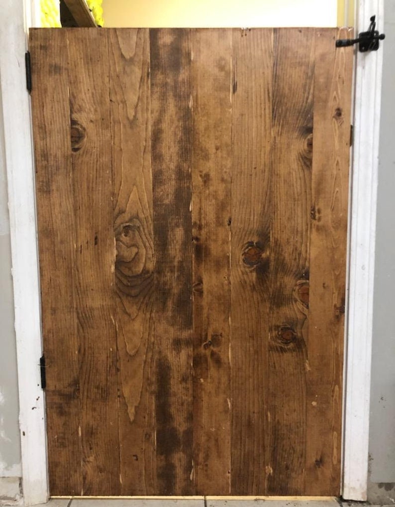 Custom Reclaimed Wood Half Door Gate Rustic, Handcrafted, Stained, Baby ...