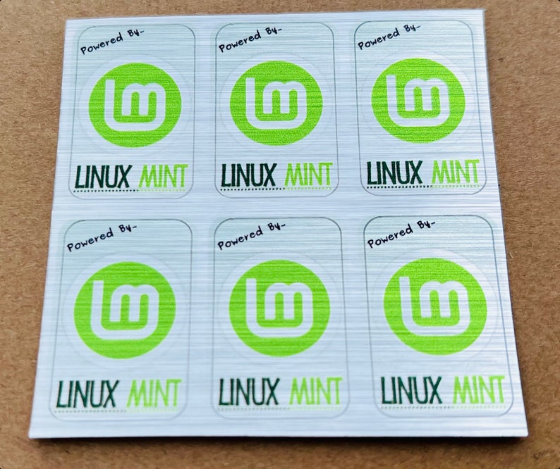 6x Custom Linux Mint Desktop PC Computer / Laptop / Server Brushed ...