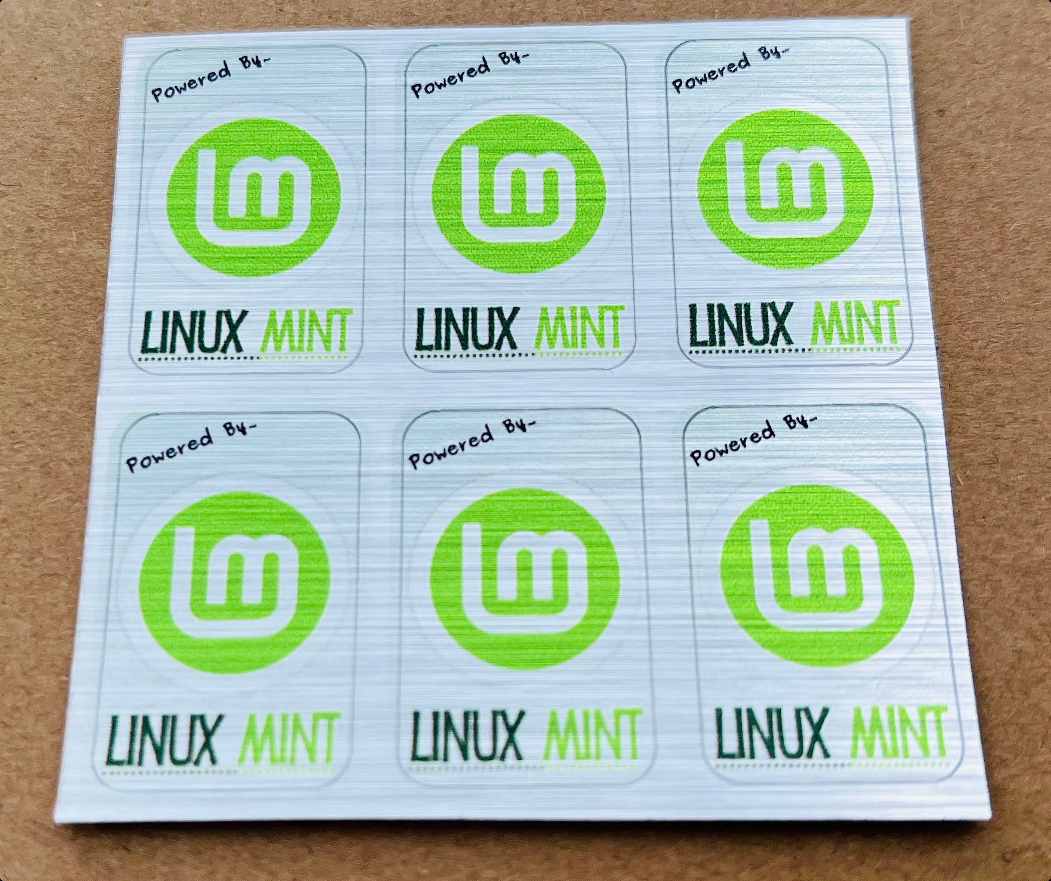 6x Custom Linux Mint Desktop PC Computer / Laptop / Server Brushed ...